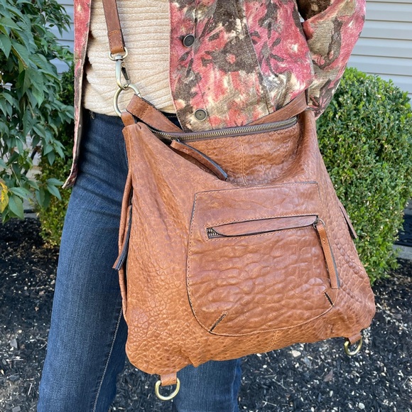 Maxon | Bags | Maxon Pebbled Brown Italian Leather Bag | Poshmark